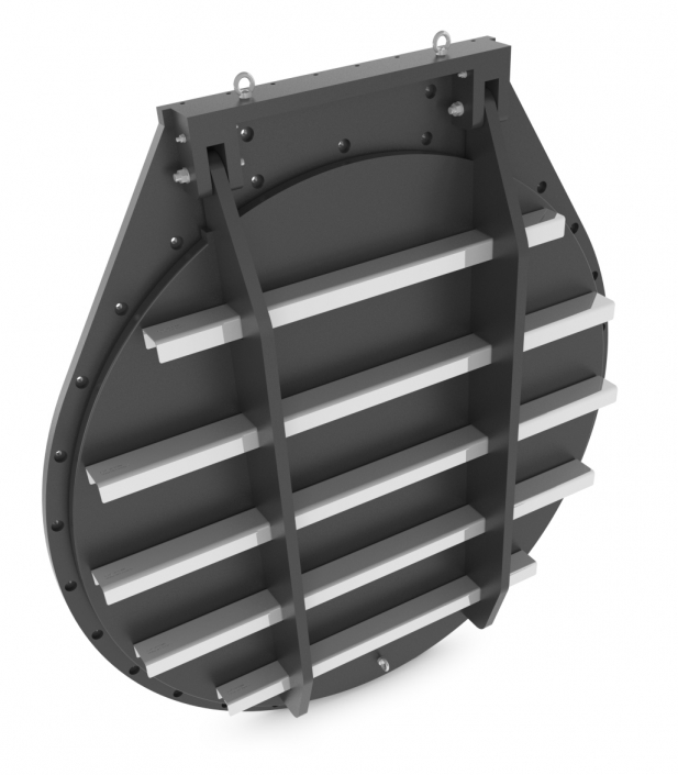 HDPE flap valve, wall mounted, Ø100 - Ø2000 mm. ATK-G | Freedrain